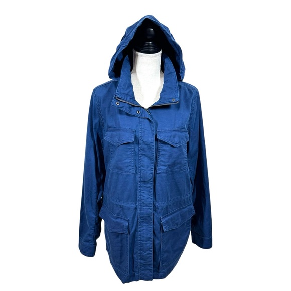 Lands' End | Jackets & Coats | Lands End Womens Blue Utility Chore ...